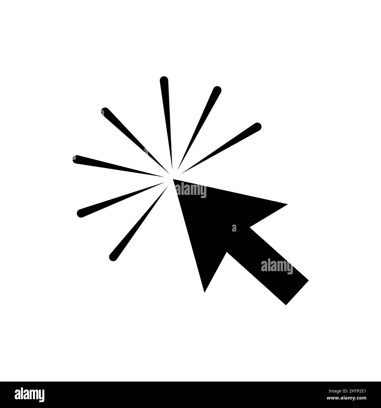 Cursor icon in trendy flat style isolated Stock Vector Image & Art - Alamy