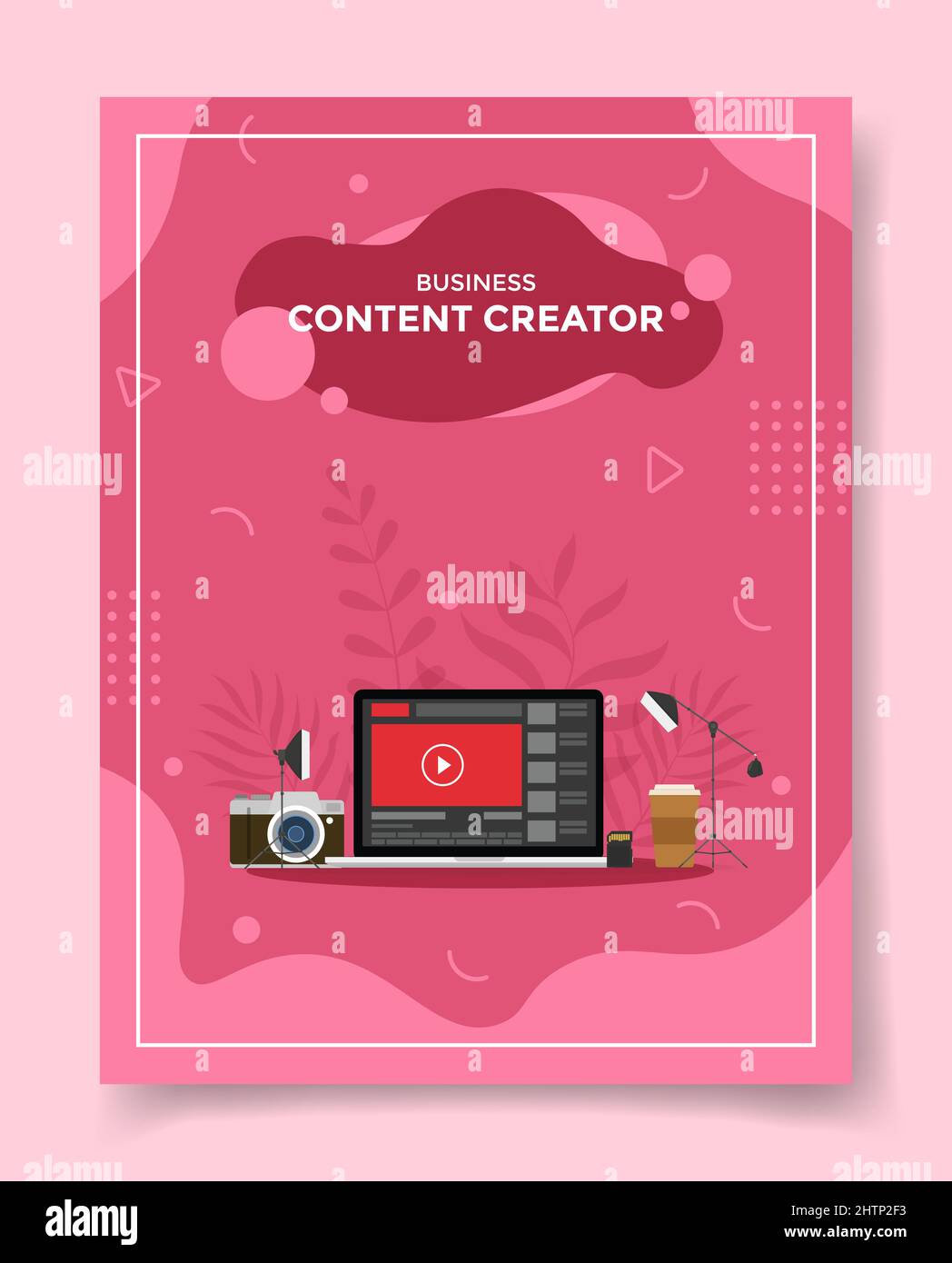 content creator for template of banners, flyer, books, and magazine ...