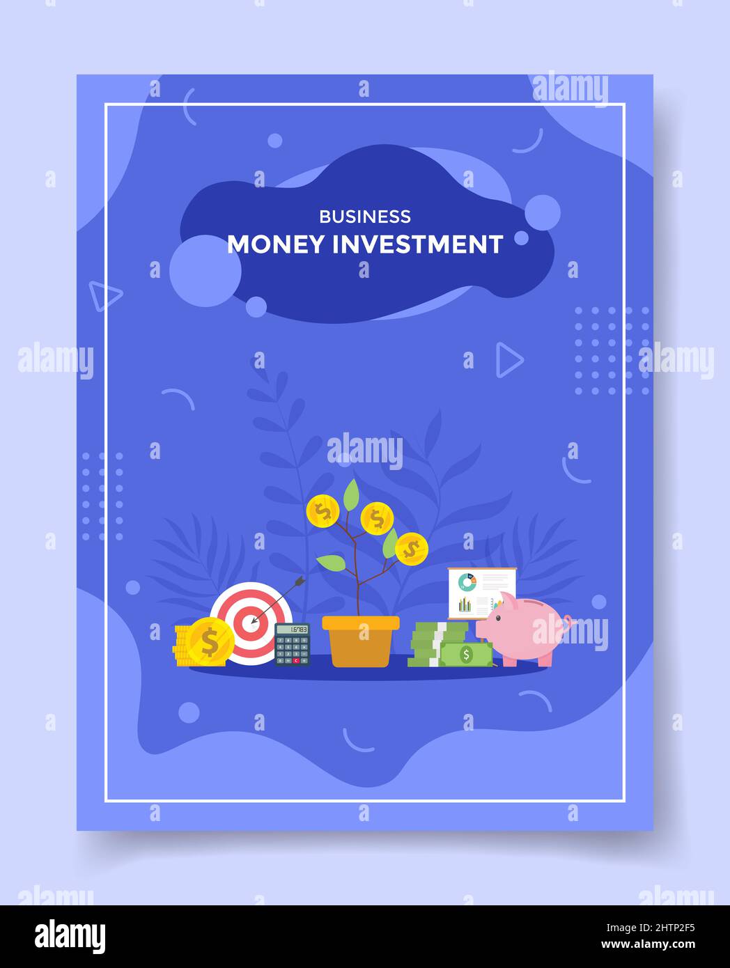 money investment for template of banners, flyer, books, and magazine ...