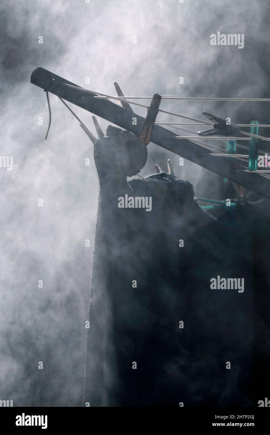 Smoke from burning clothes hi-res stock photography and images - Alamy