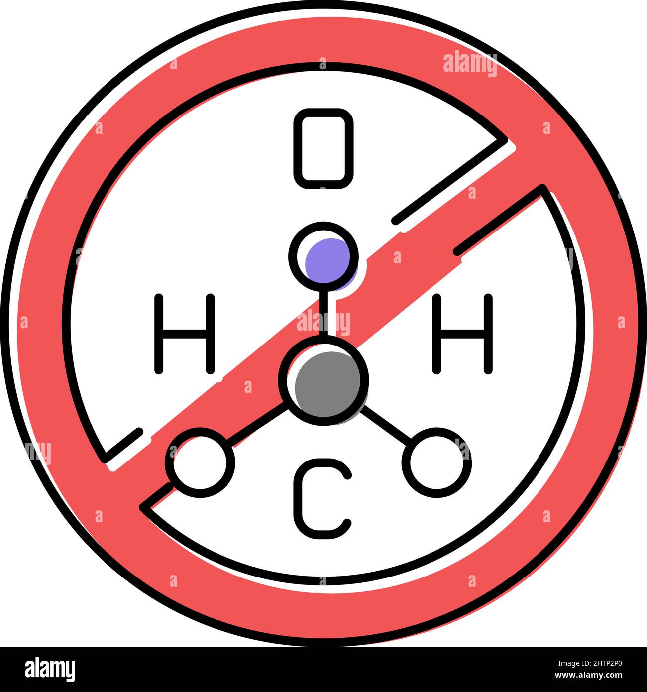 hydrogen peroxide free keratin color icon vector illustration Stock ...