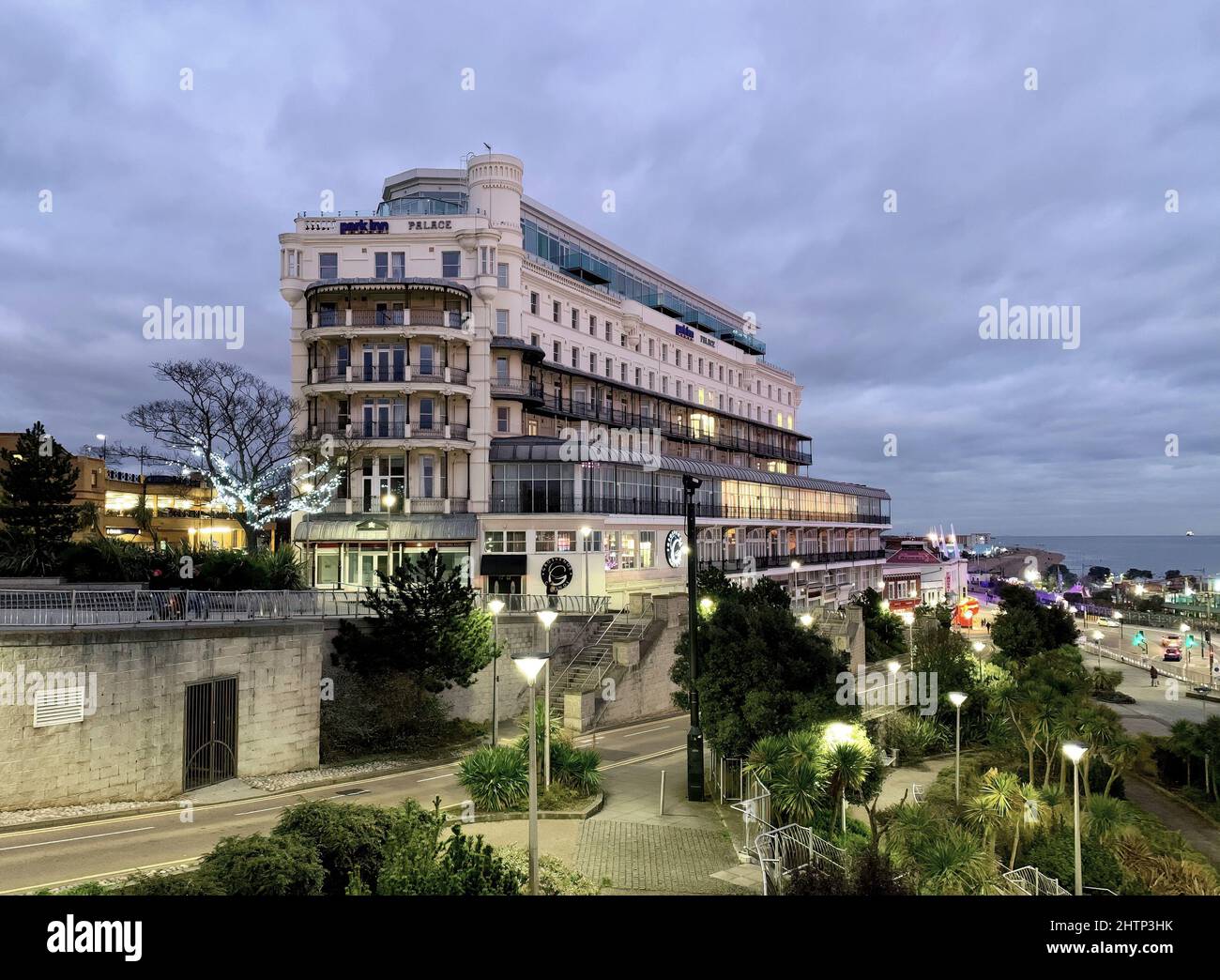 The Park Inn by Radisson Palace Hotel on the seafront in the new city ...
