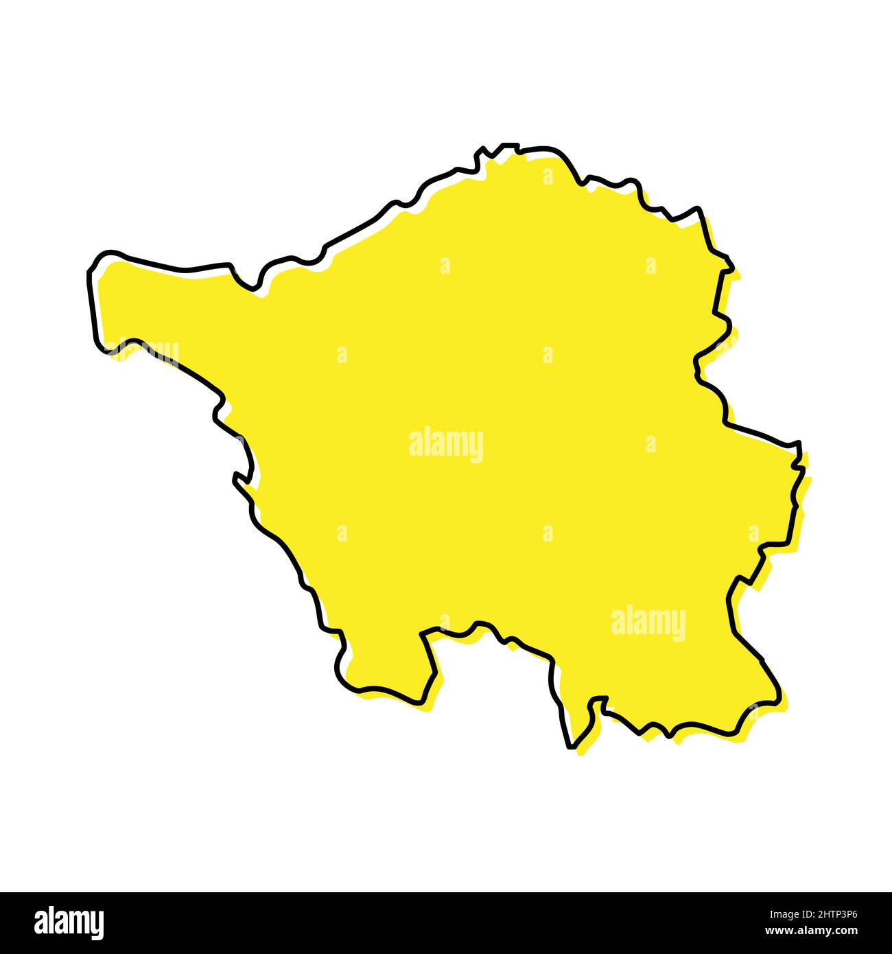 Saarland province map hi-res stock photography and images - Alamy