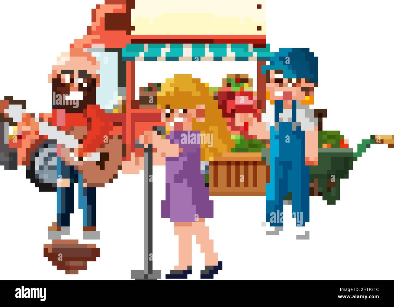 Busking vector vectors hi-res stock photography and images - Alamy