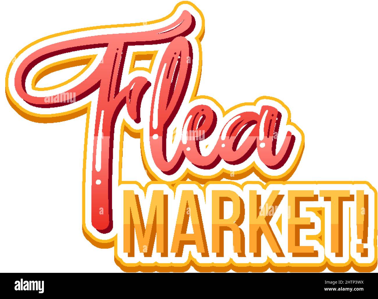 Flea market poster Cut Out Stock Images & Pictures - Alamy