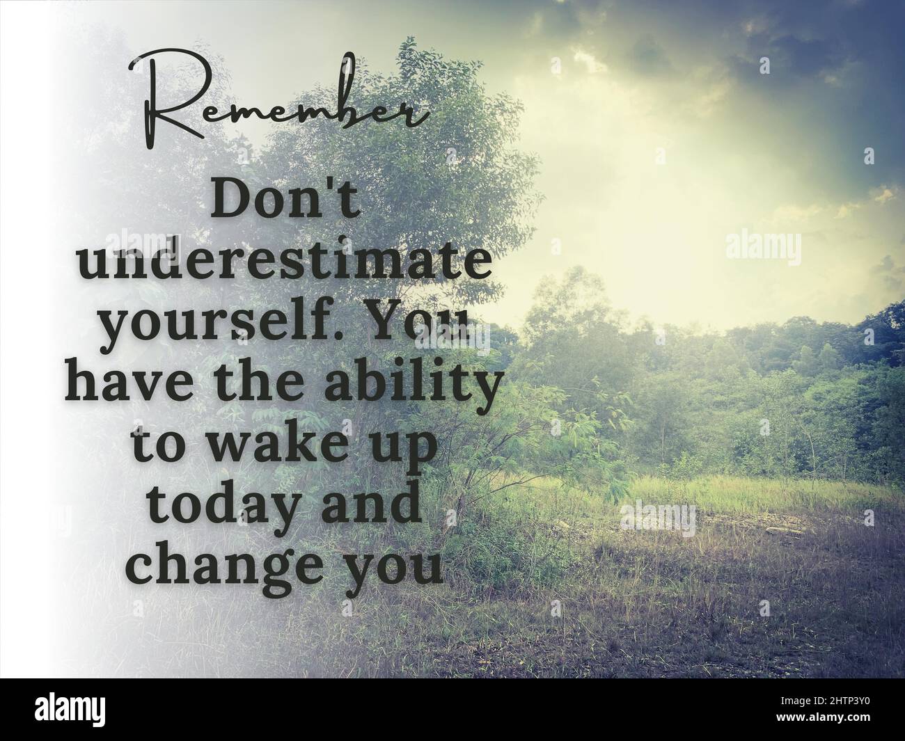 Underestimate Yourself