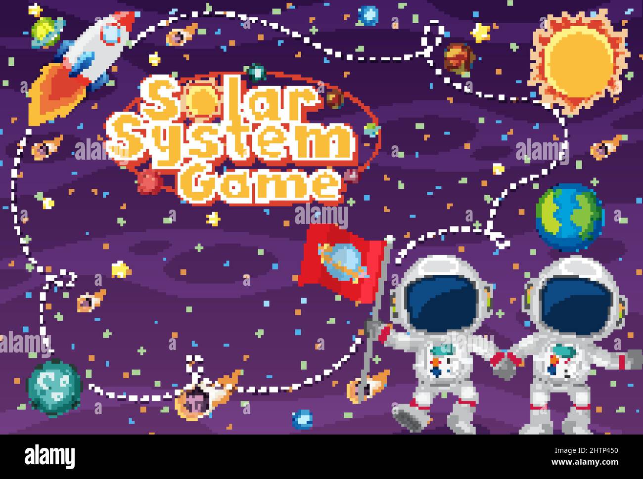 Space element in space background illustration Stock Vector Image & Art ...