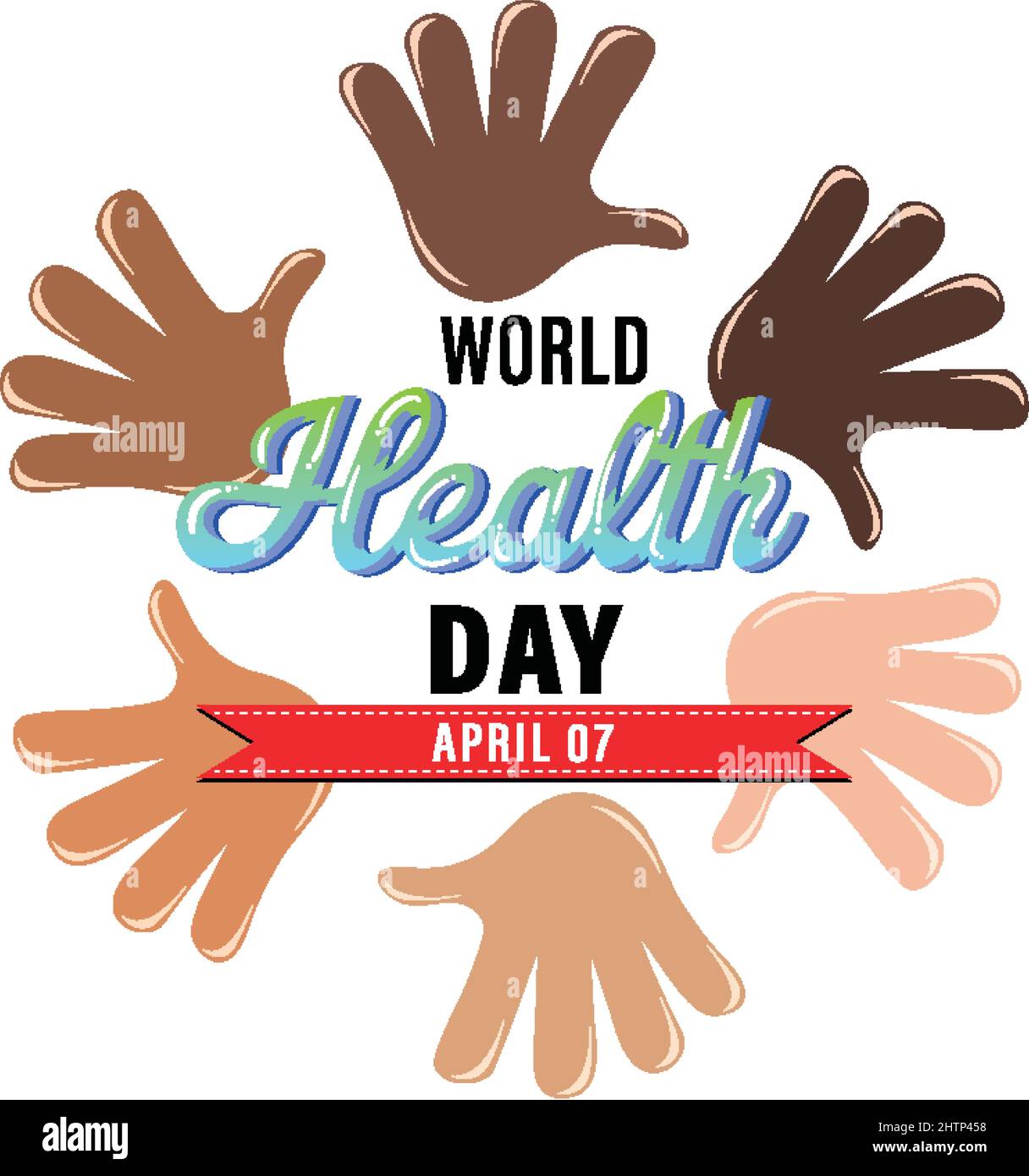 Poster design for world health day illustration Stock Vector Image ...
