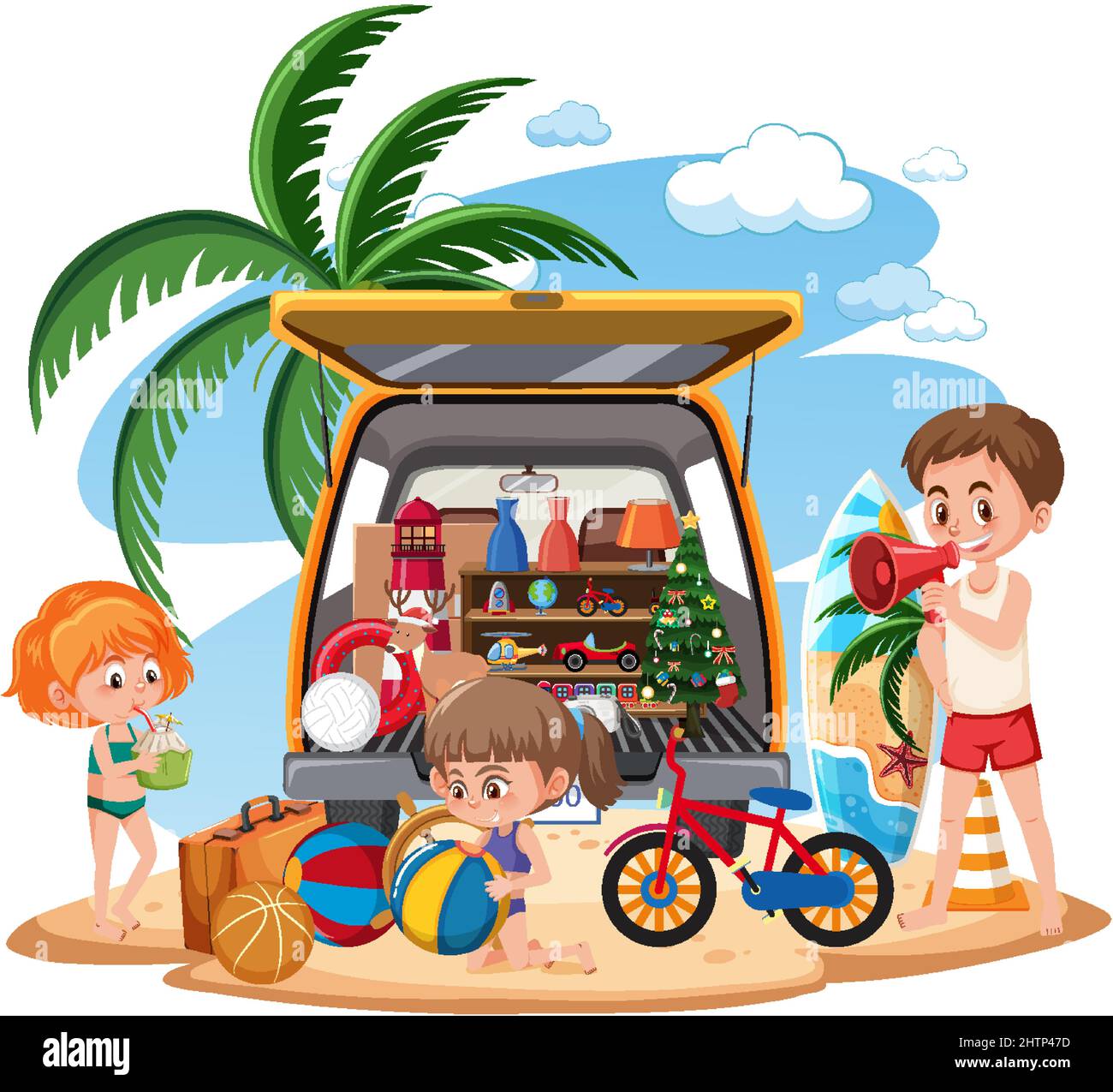 Car boot market Cut Out Stock Images & Pictures - Alamy