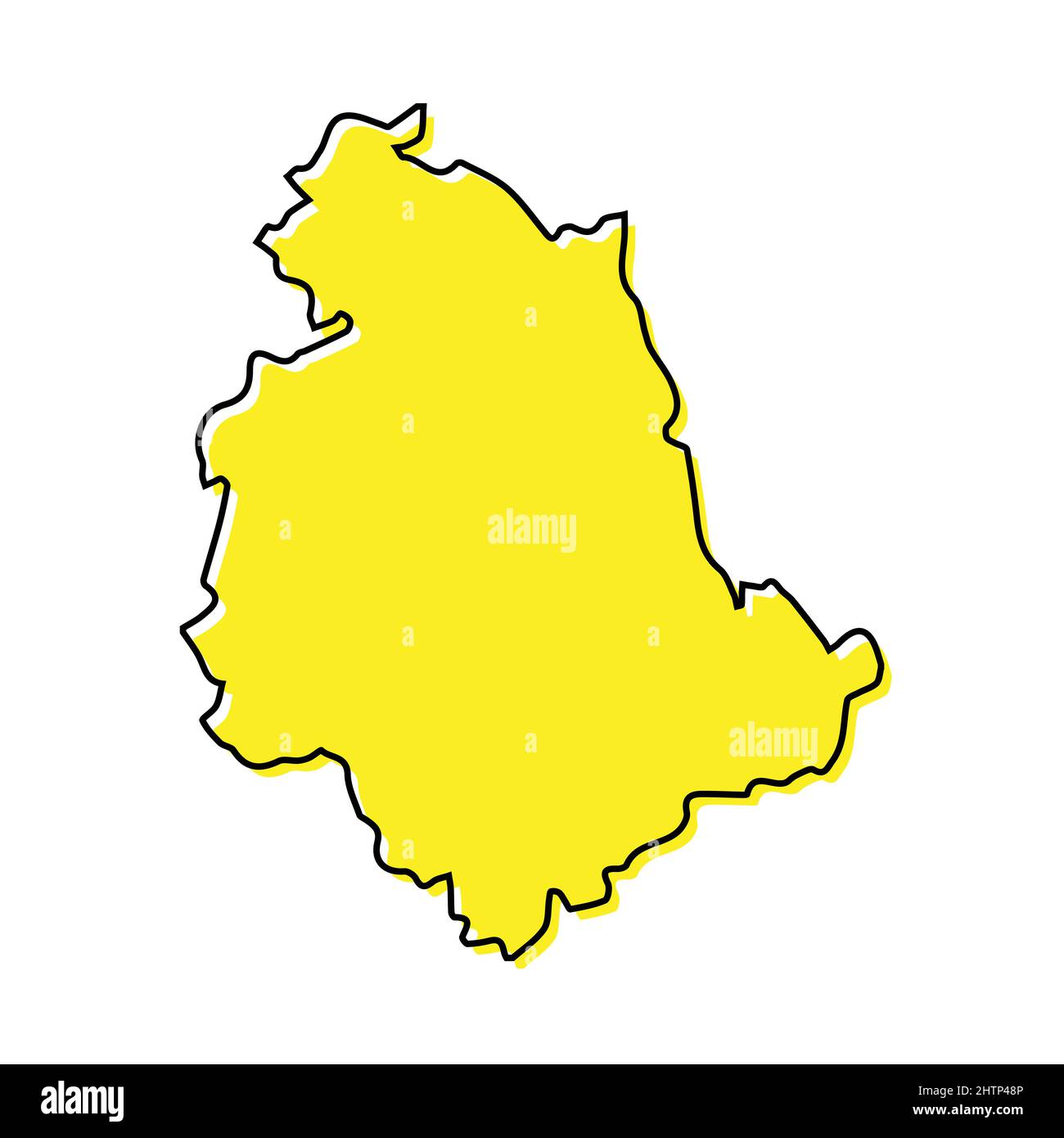 Simple outline map of Umbria is a region of Italy. Stylized minimal line design Stock Vector ...