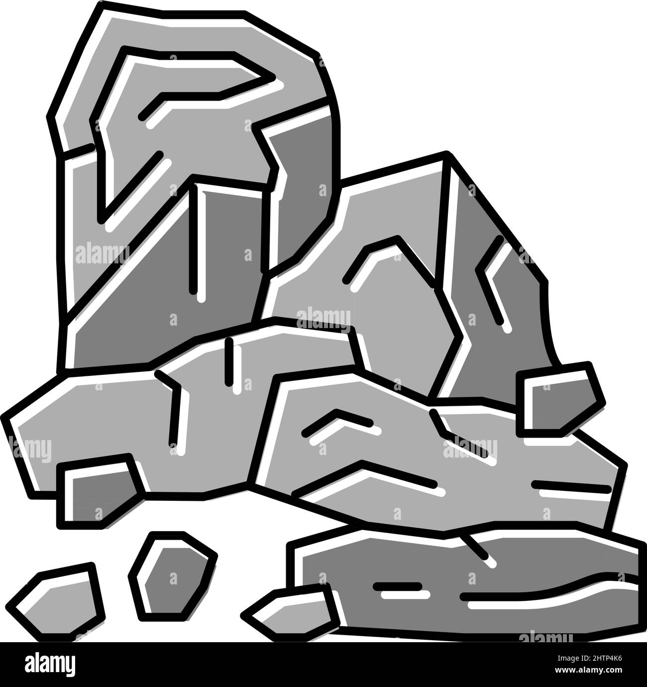 charcoal wooden color icon vector illustration Stock Vector Image & Art ...