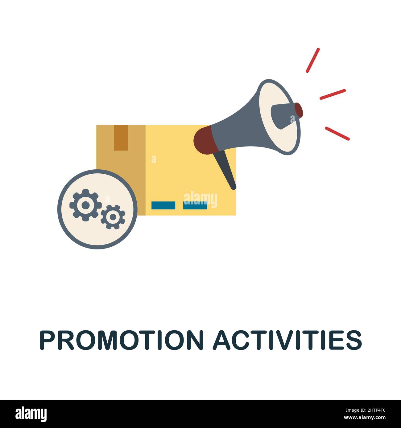 Promotion Activities flat icon. Colored element sign from market ...