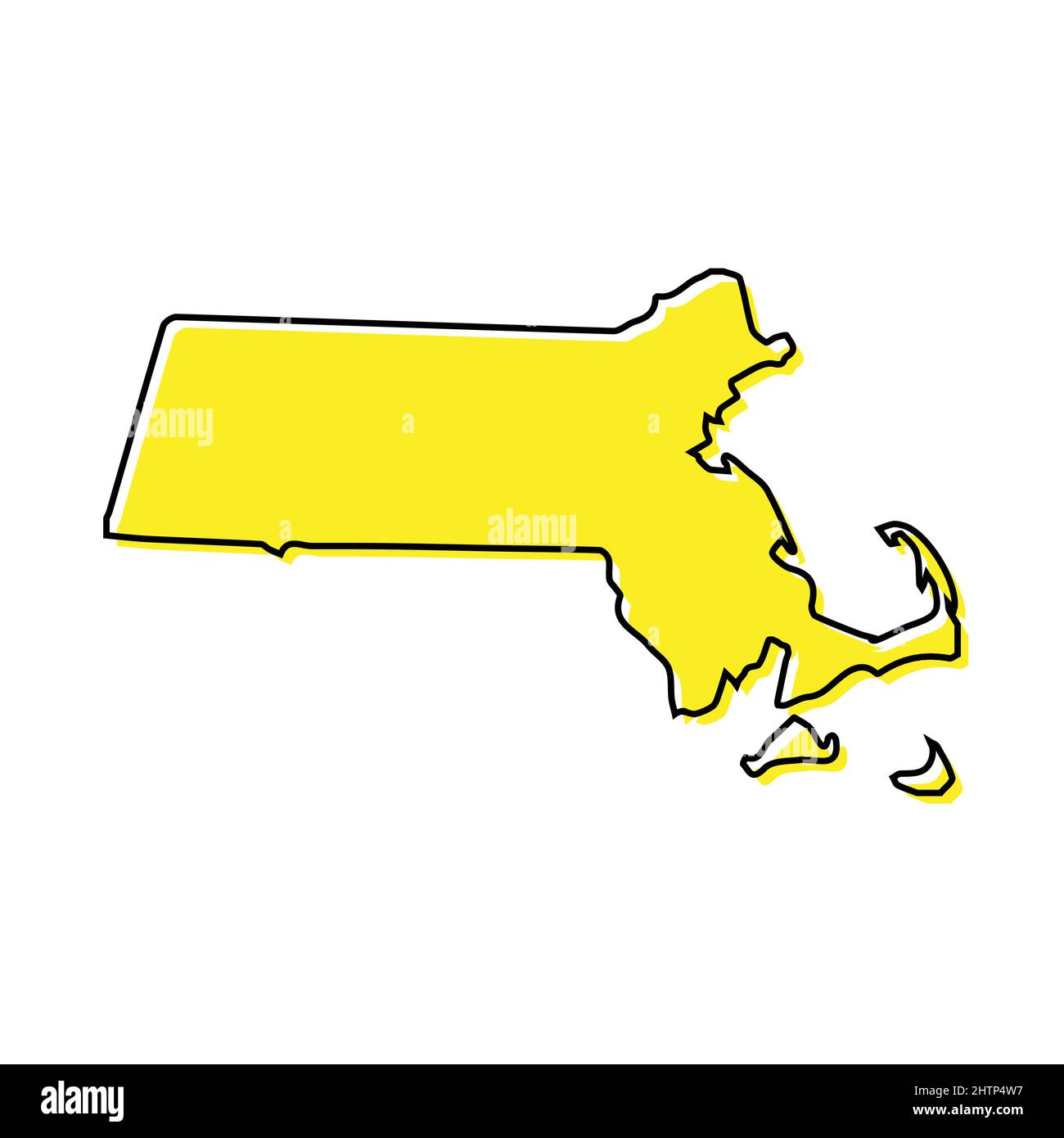 Map of massachusetts Stock Vector Images - Alamy