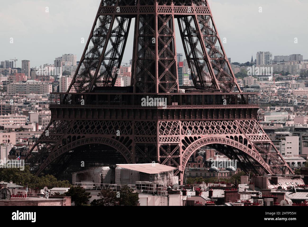 Basement of the Eiffel tower Stock Photo - Alamy