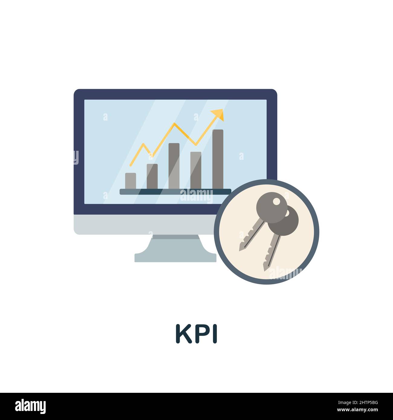 Kpi icon Stock Vector Images - Alamy