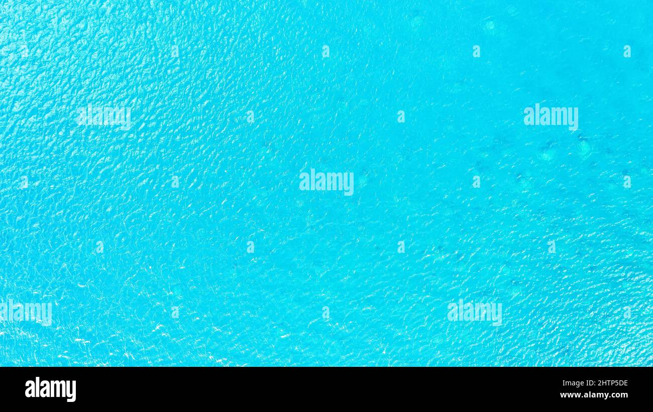 Turquoise Water Texture. Top down aerial drone shot Stock Photo - Alamy