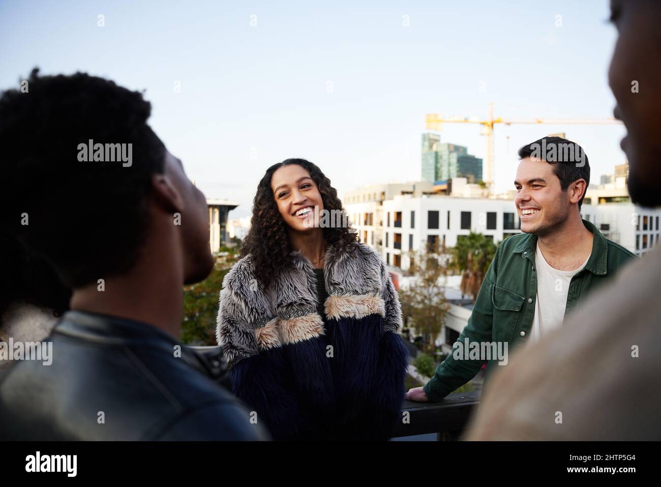 Female on a roof hi-res stock photography and images - Alamy