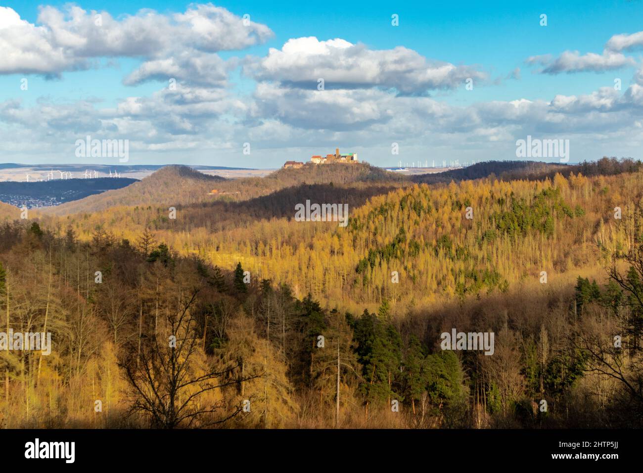 Spring walk through the south-west of the Thuringian Forest with a view ...