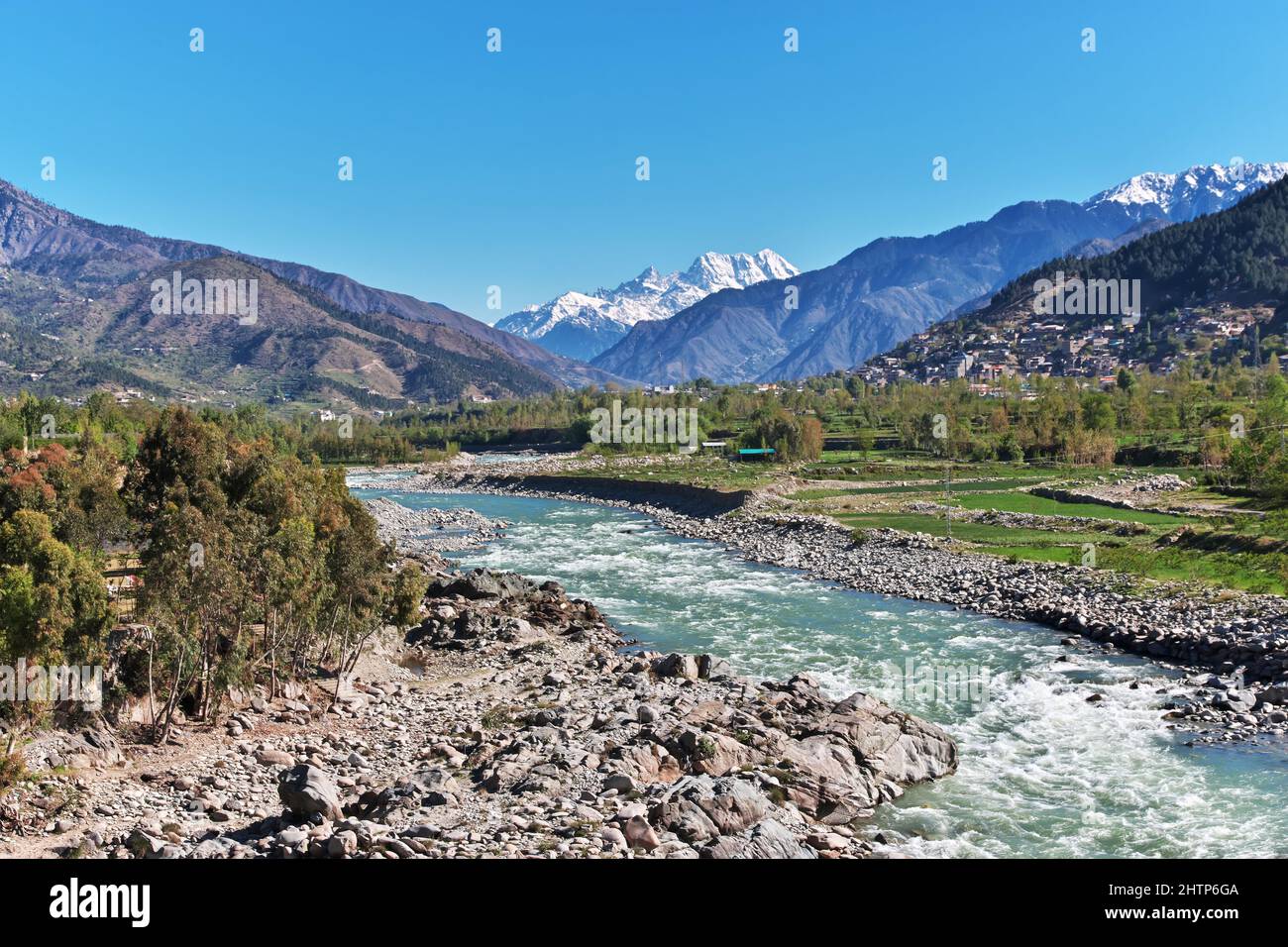 Swat river in the valley of Himalayas, Pakistan Stock Photo - Alamy