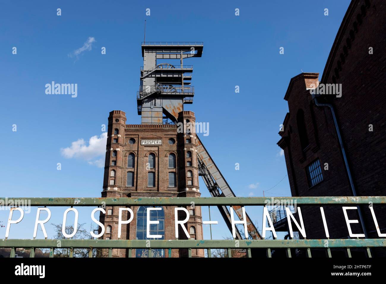 Malakoff tower over shaft 2 of the Prosper Haniel colliery in Bottrop ...