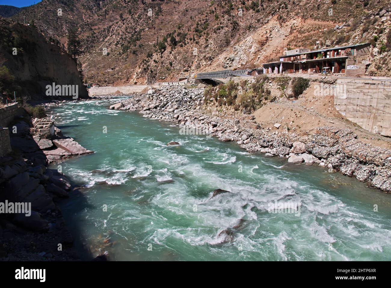 Swat river in the valley of Himalayas, Pakistan Stock Photo - Alamy