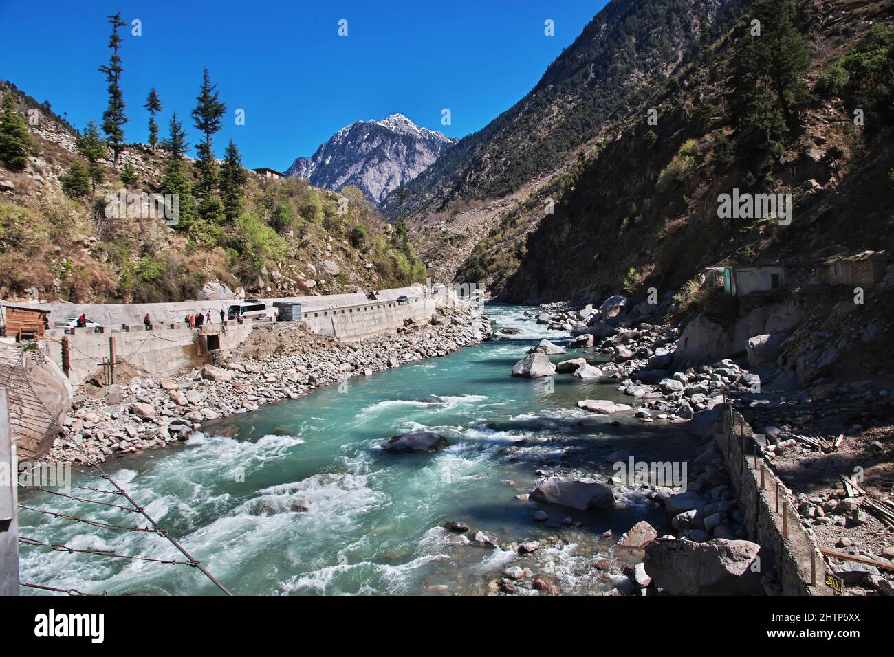 Swat river in the valley of Himalayas, Pakistan Stock Photo - Alamy