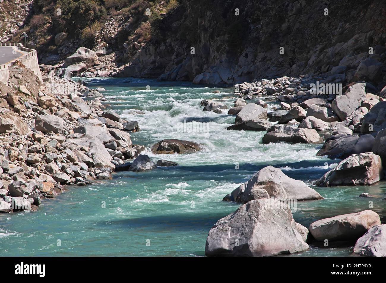 Swat river in the valley of Himalayas, Pakistan Stock Photo - Alamy