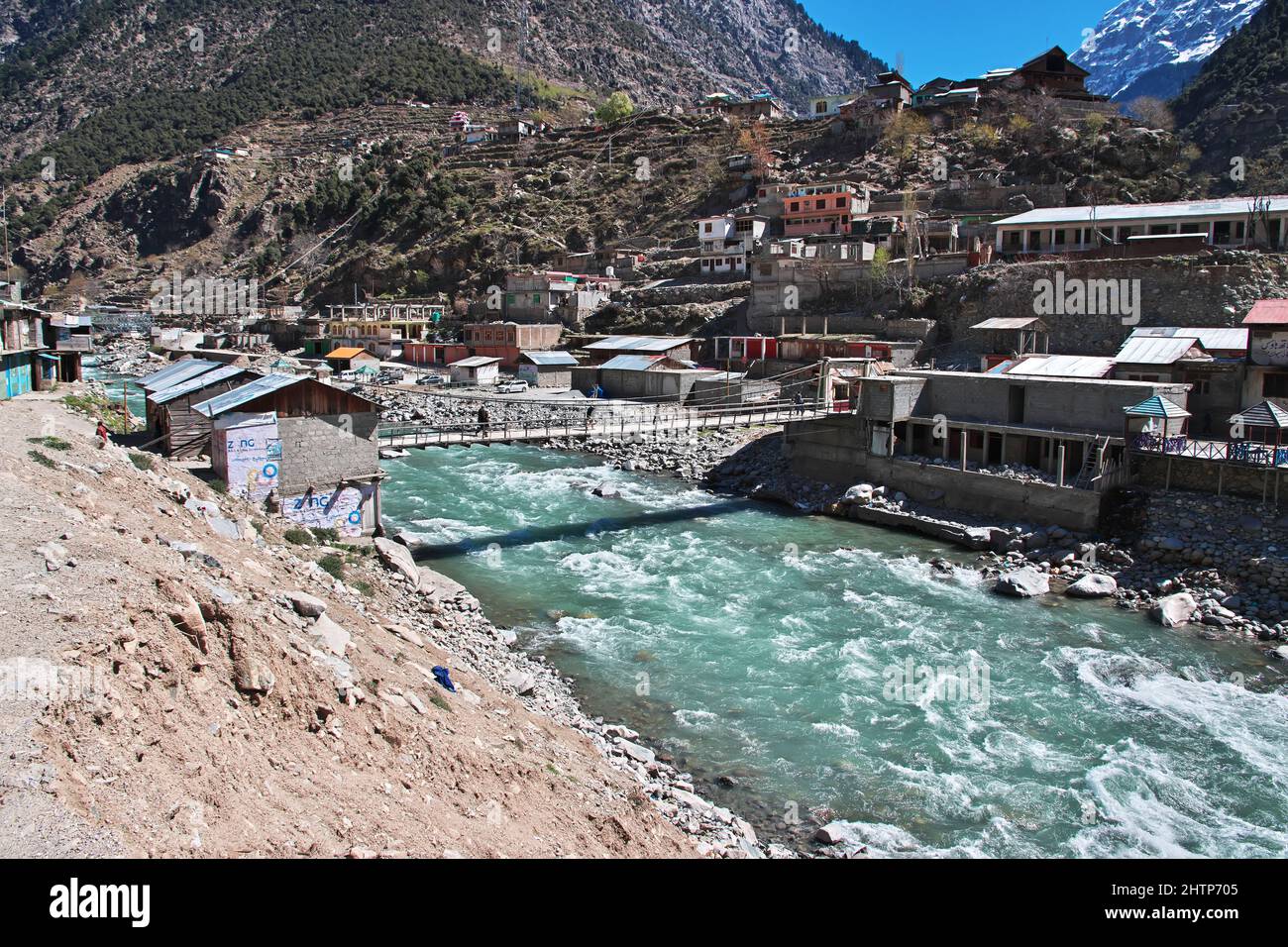 Swat river in the valley of Himalayas, Pakistan Stock Photo - Alamy