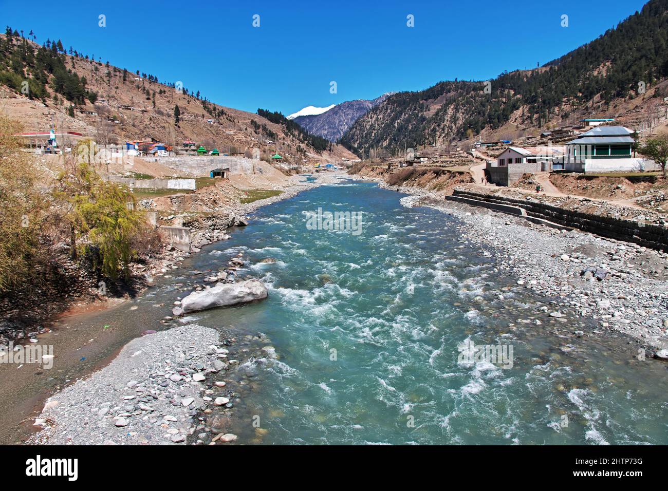 Swat river in the valley of Himalayas, Pakistan Stock Photo - Alamy