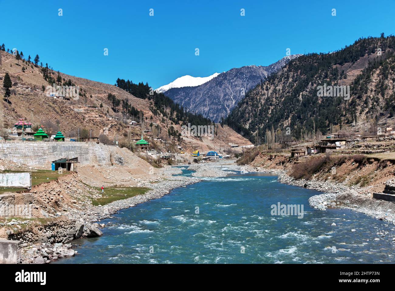 Swat river in the valley of Himalayas, Pakistan Stock Photo - Alamy