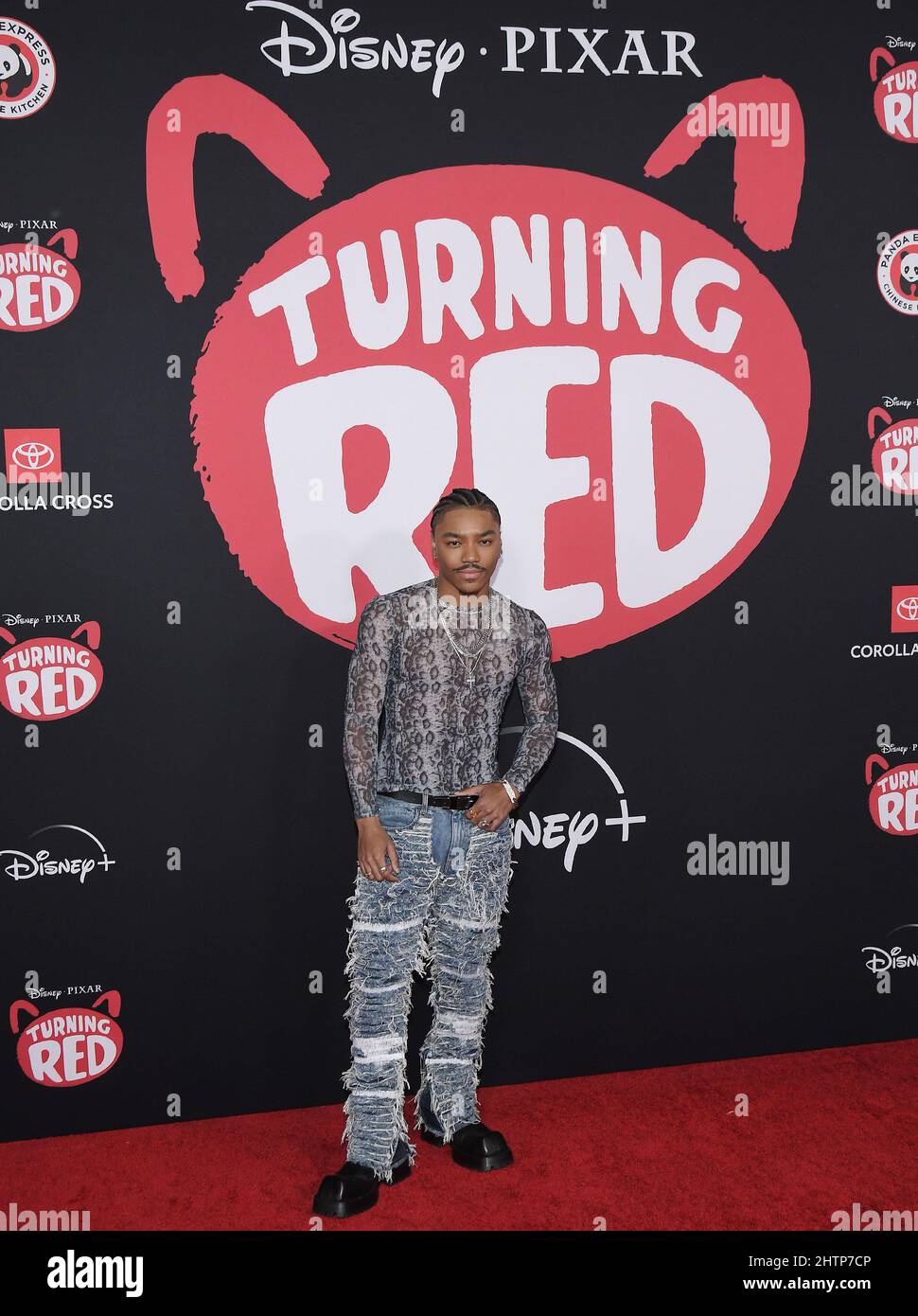 Los Angeles, USA. 01st Mar, 2022. Josh Levi arrives at Disney's TURNING ...