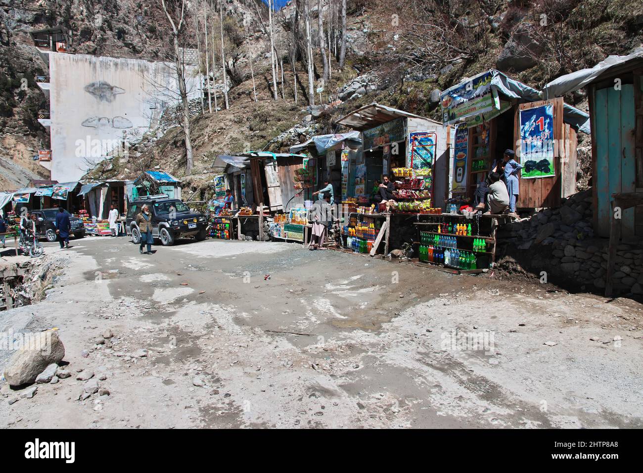 The local market in Kalam valley in Himalayas, Pakistan Stock Photo - Alamy