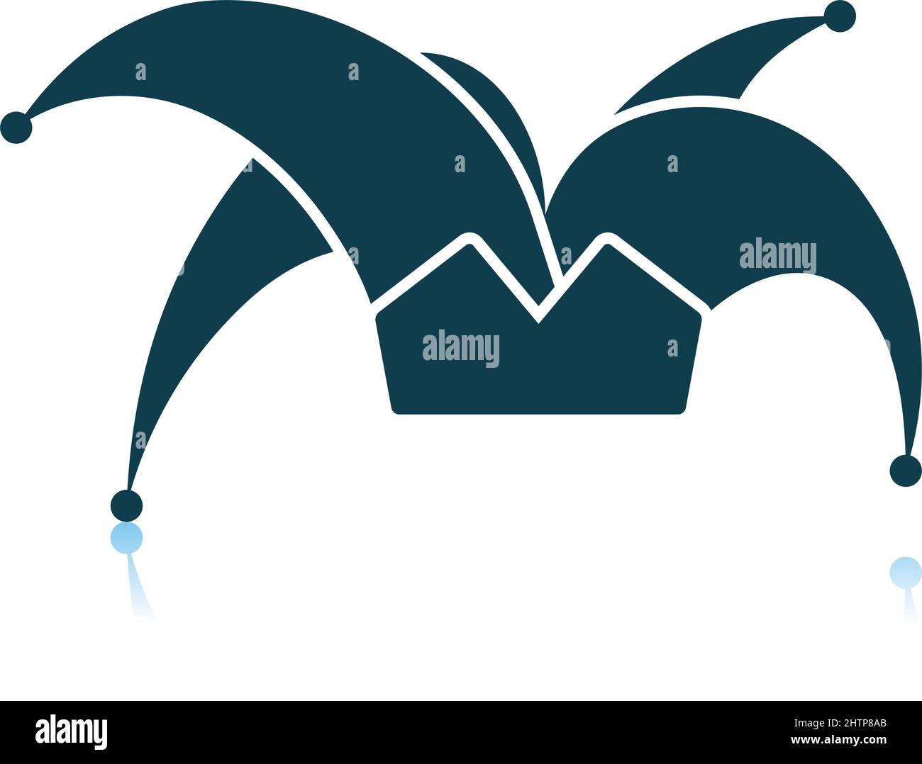 April Fool's Day Icon. Shadow Reflection Design. Vector Illustration ...