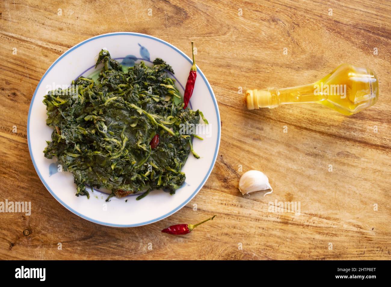 sauteed chicory greens at the roman with oil garlic and hot pepper ...