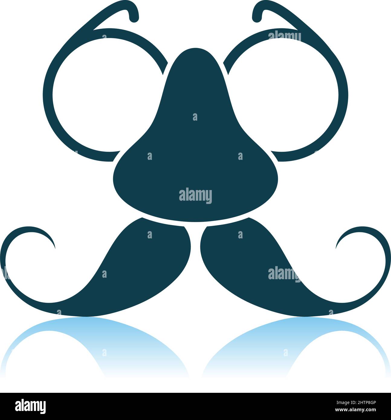 April Fool's Day Icon. Shadow Reflection Design. Vector Illustration ...