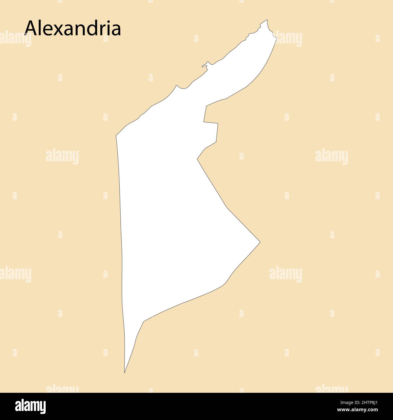 High Quality map of Alexandria is a region of Egypt, with borders of ...