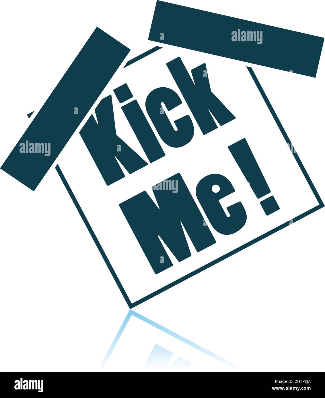 April Fool's Day Icon. Shadow Reflection Design. Vector Illustration ...