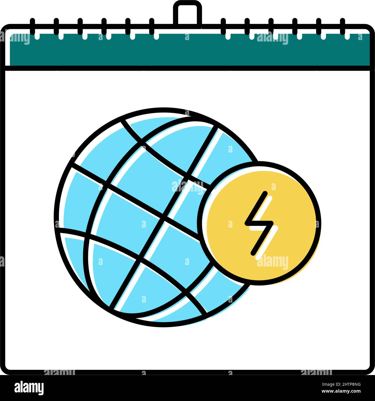 earth day color icon vector illustration sign Stock Vector Image & Art ...
