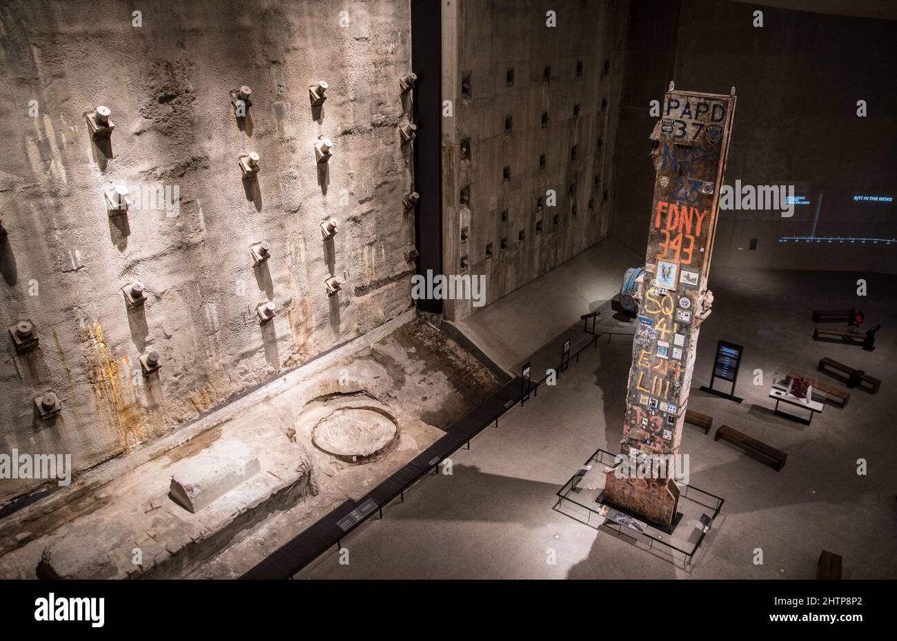 Interior of the 9-11 Memorial Museum in New York City, NY Stock Photo ...