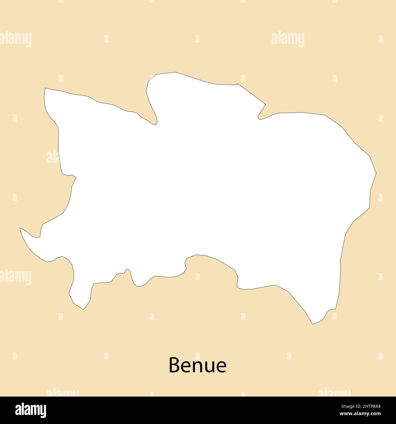 Benue vector map hi-res stock photography and images - Alamy