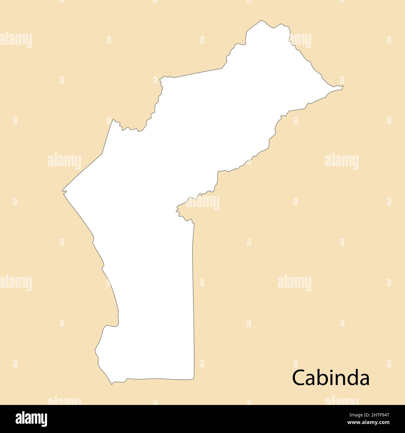 High Quality map of Cabinda is a region of Angola, with borders of the ...