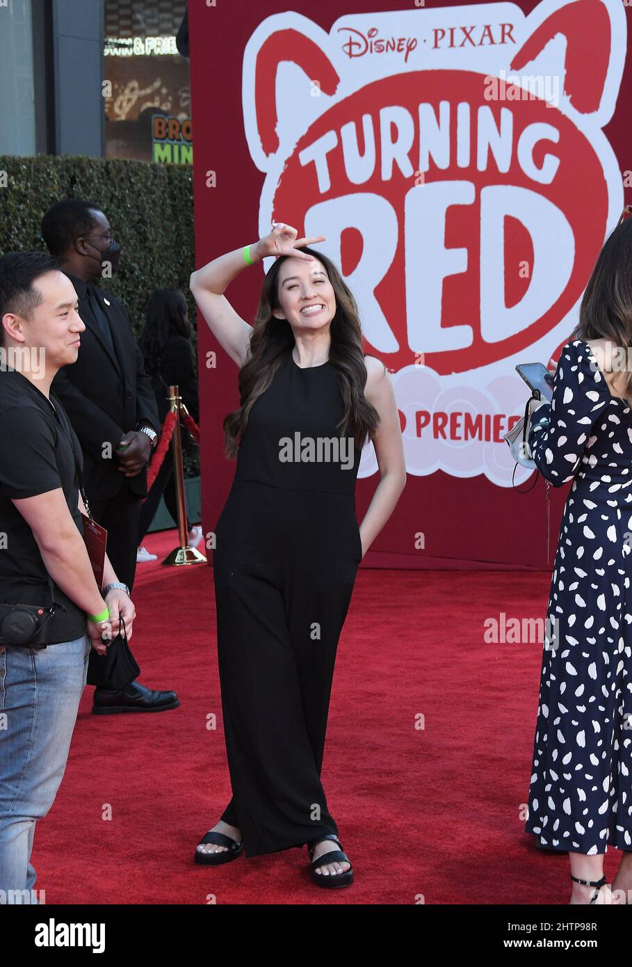 Los Angeles, USA. 01st Mar, 2022. Cathy Nguyen arrives at Disney's ...