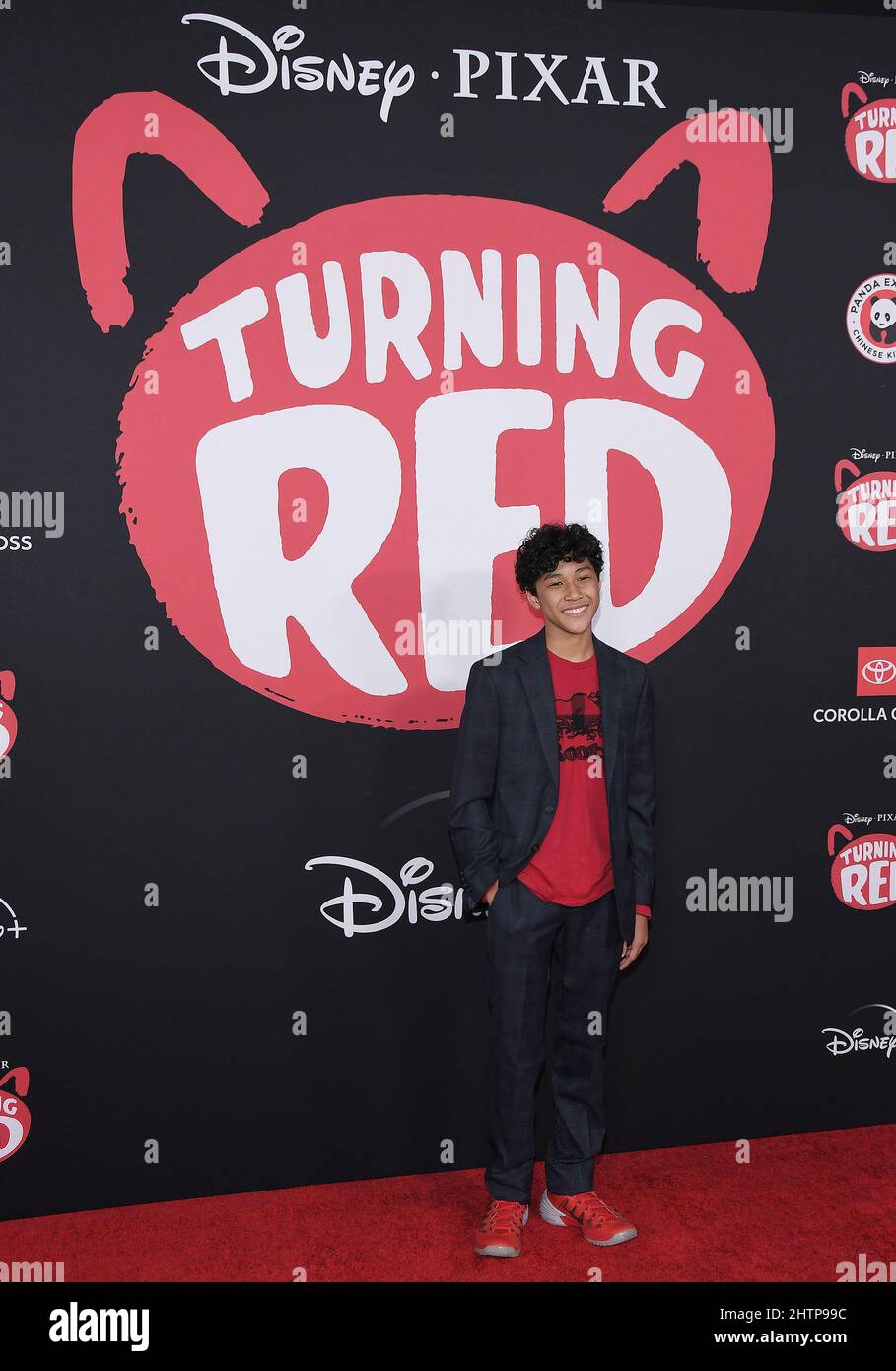 Los Angeles, USA. 01st Mar, 2022. Tristan Chen arrives at Disney's ...