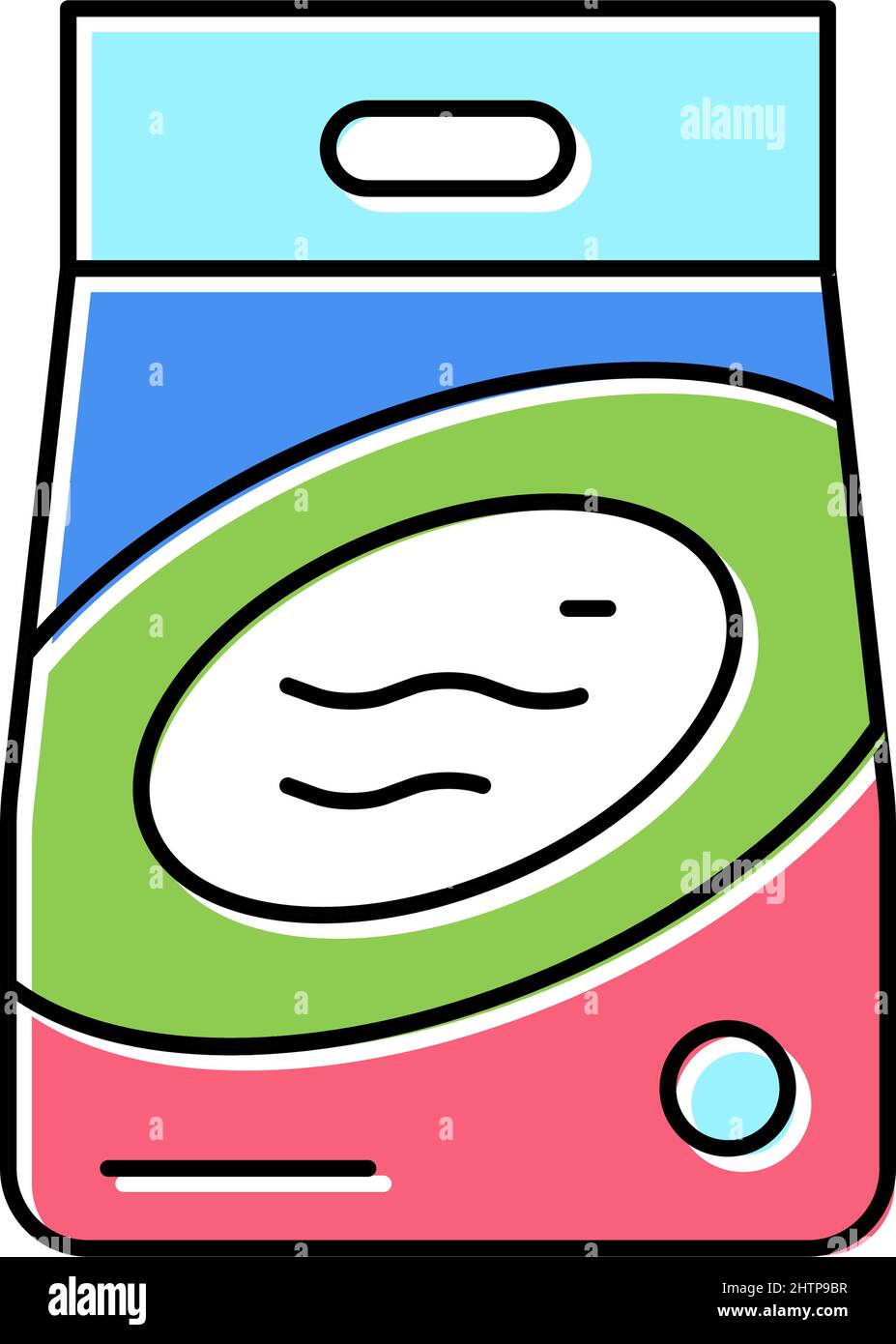 powder bag color icon vector illustration Stock Vector Image & Art - Alamy