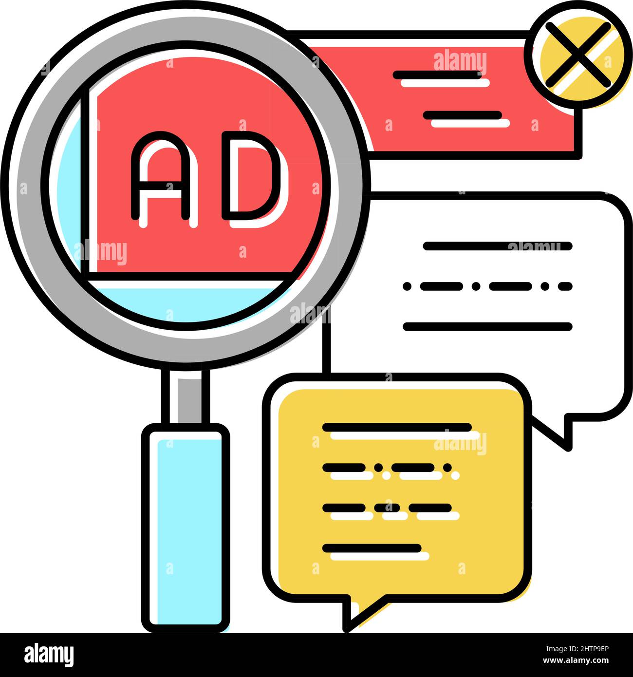 Advertisement in comments color Cut Out Stock Images & Pictures - Alamy