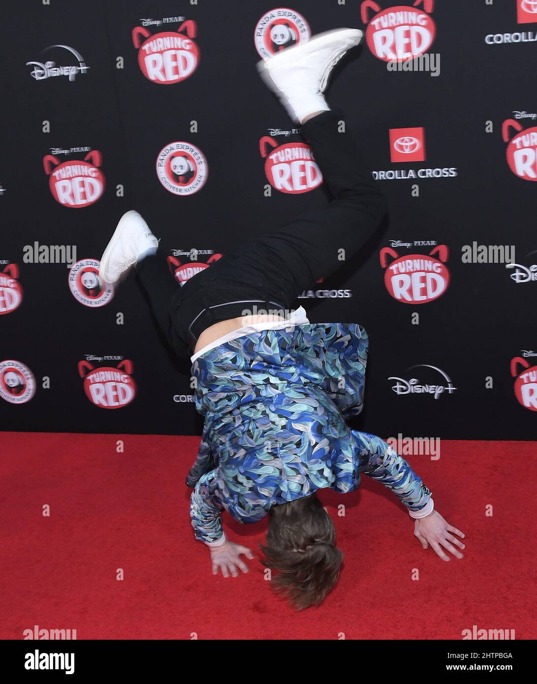 Los Angeles, USA. 01st Mar, 2022. Connor DeWolfe arrives at Disney's ...