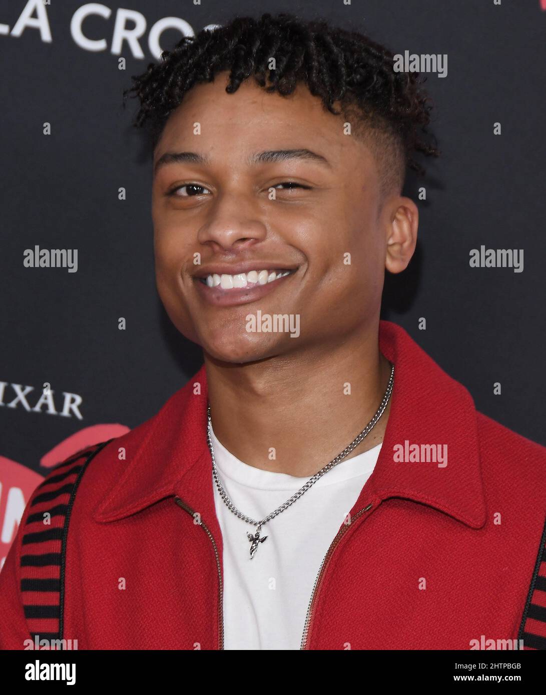 Los Angeles, USA. 01st Mar, 2022. Andre Swilley arrives at Disney's ...