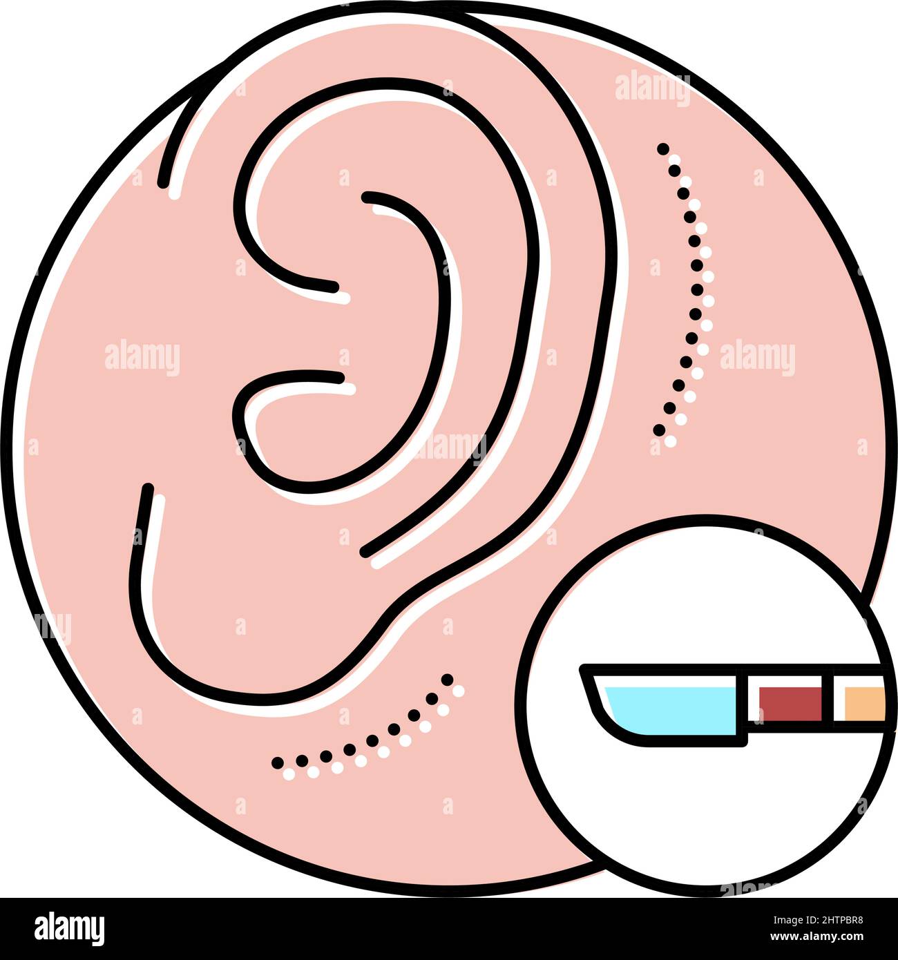 ear surgery color icon vector illustration Stock Vector Image & Art - Alamy