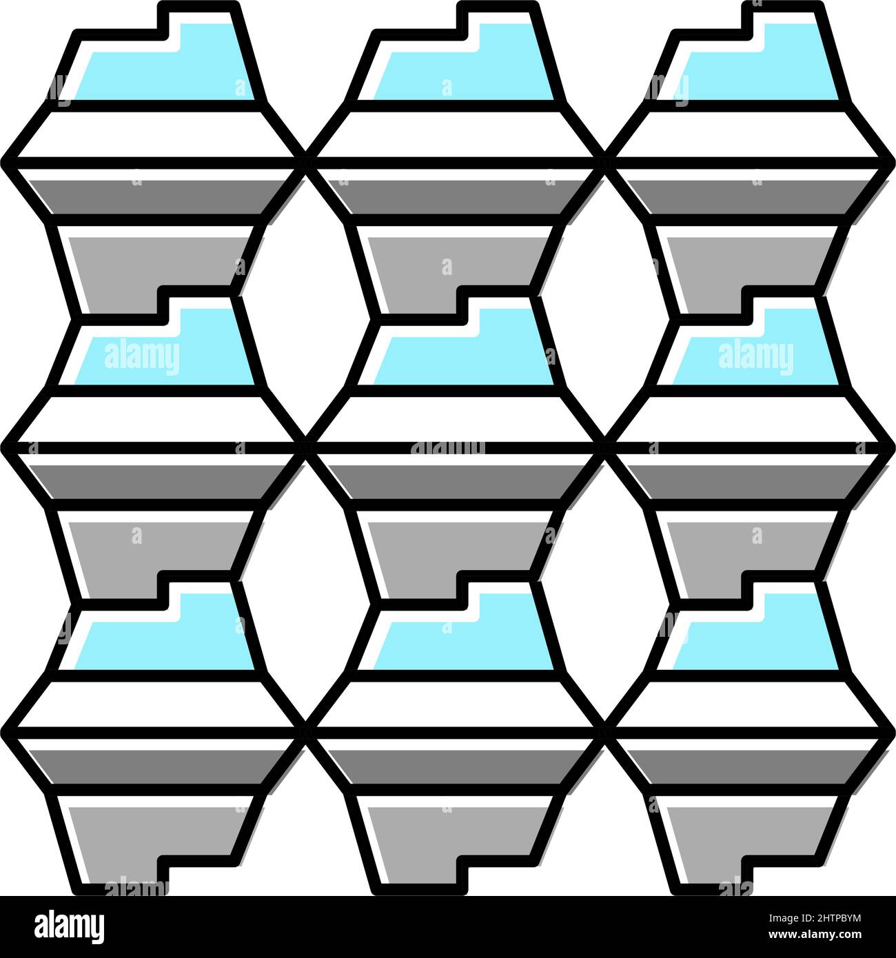 process aluminium production color icon vector illustration Stock ...