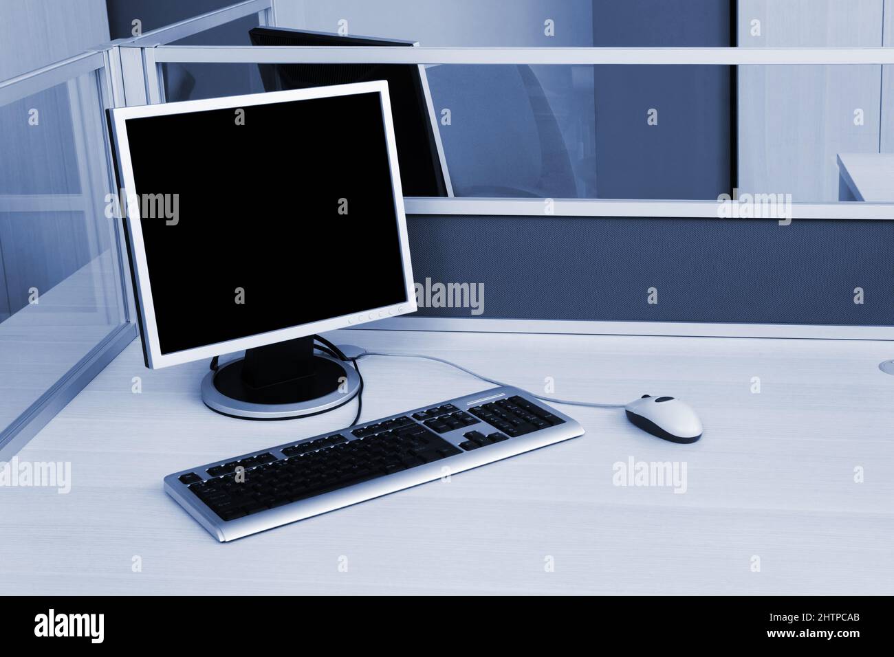 Computers keyboard in blue color hi-res stock photography and images ...